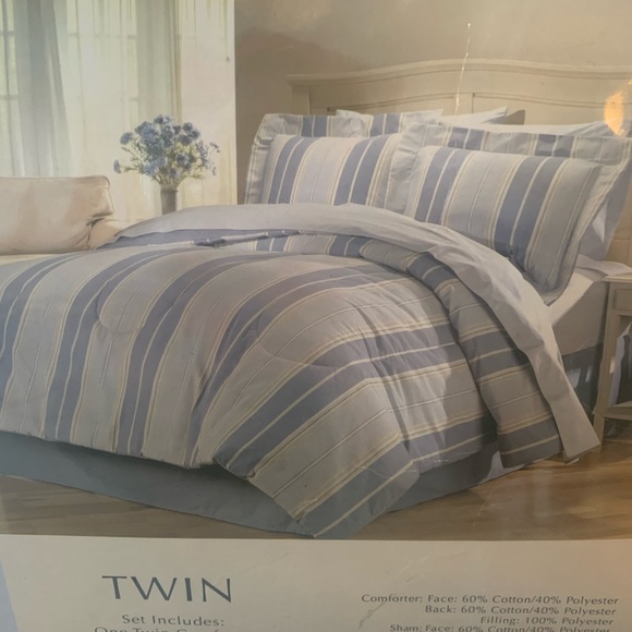 Riviera | Bedding | Riviera Stripe Complete Twin Bed Set | Poshmark